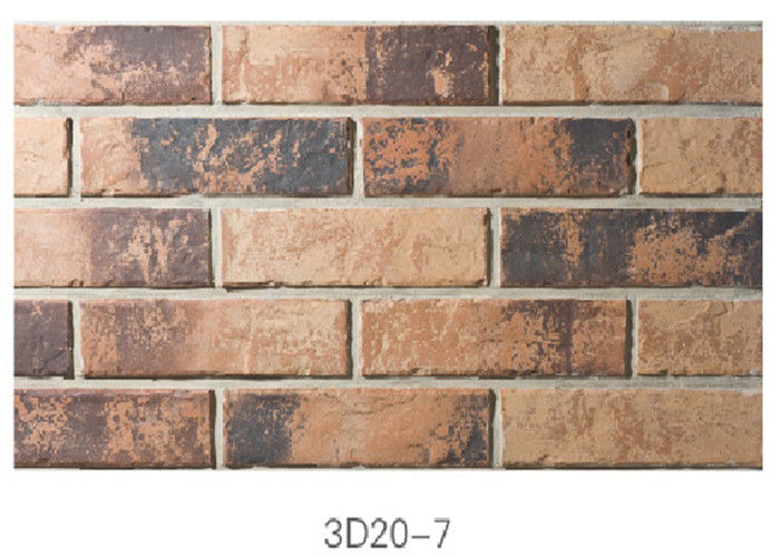 3D20-7 Eco - Friendly Brick Veneer Wall , Sintered 3D Exterior Brick ...