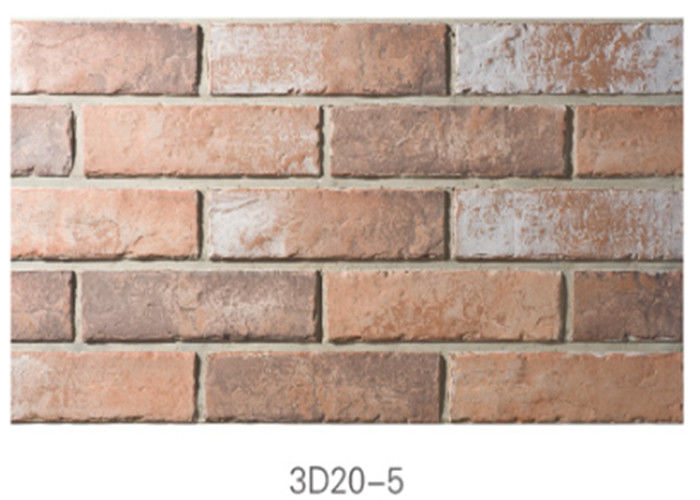 3D20-5 Ancient Thin Clay Brick For Outside Wall Installation Easily