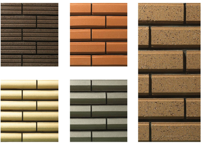 Plane Surfaces Special Shaped Bricks , Clay Thin Veneer Brick Customized