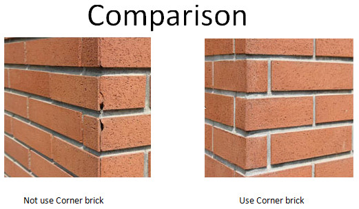High Intensity Quoin Corners Brick Solid Porosity For Hospital / University